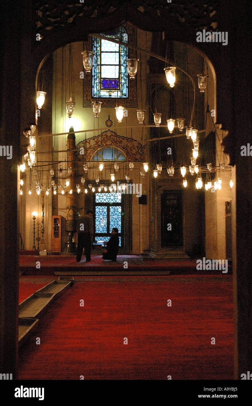 The inside of Beyazit mosque, istanbul, turkey Stock Photo - Alamy