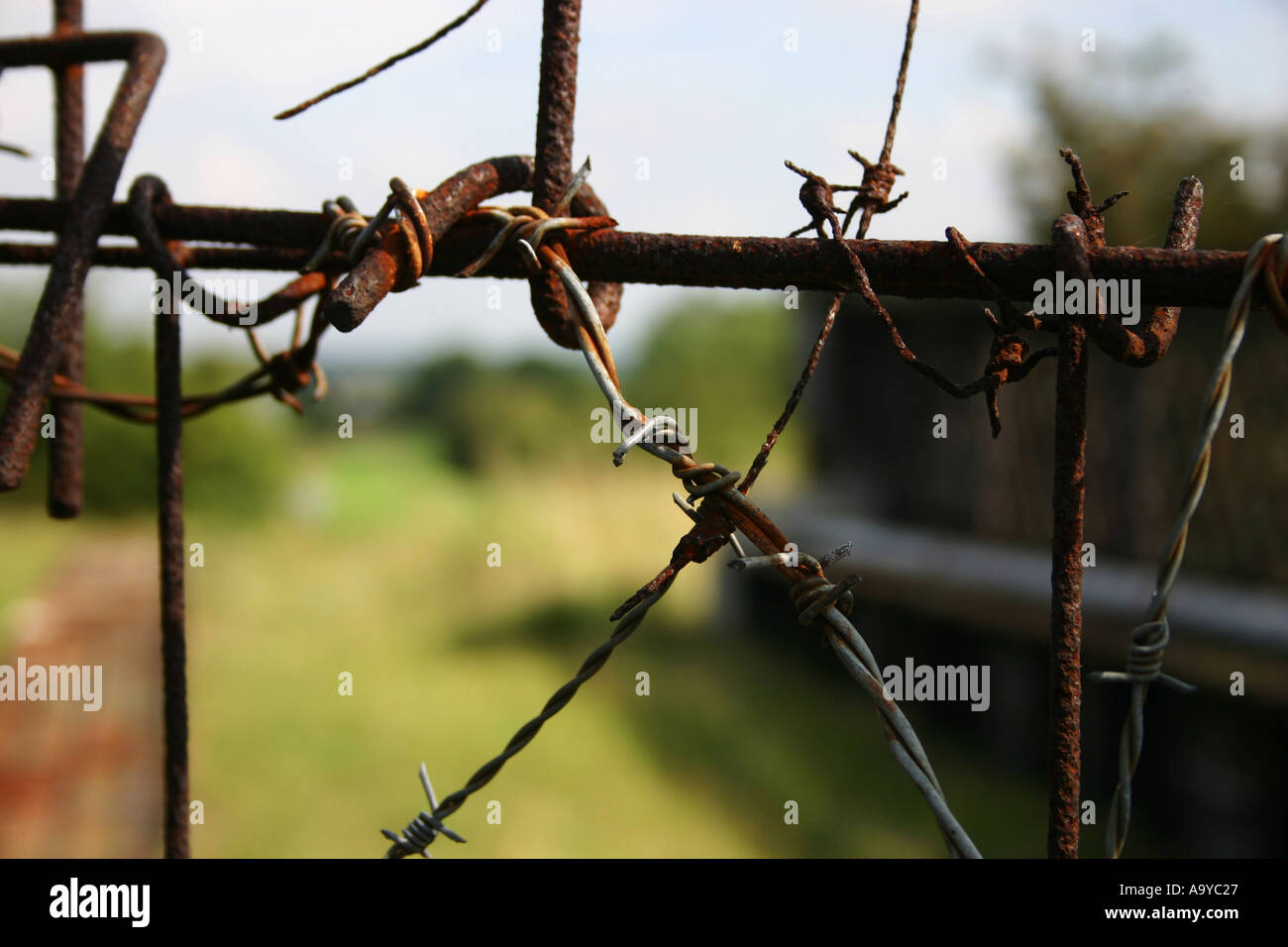Barbed Wire Abstract Stock Photo - Alamy