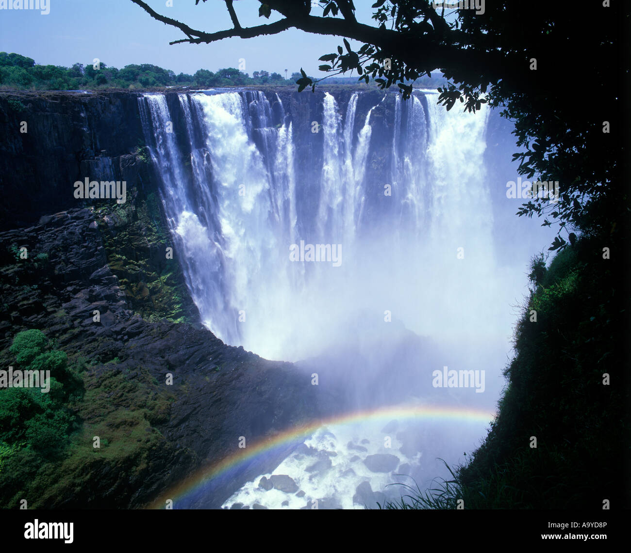 RAINBOW SCENIC MAIN WATERFALLS VICTORIA FALLS ZIMBABWE Stock Photo - Alamy
