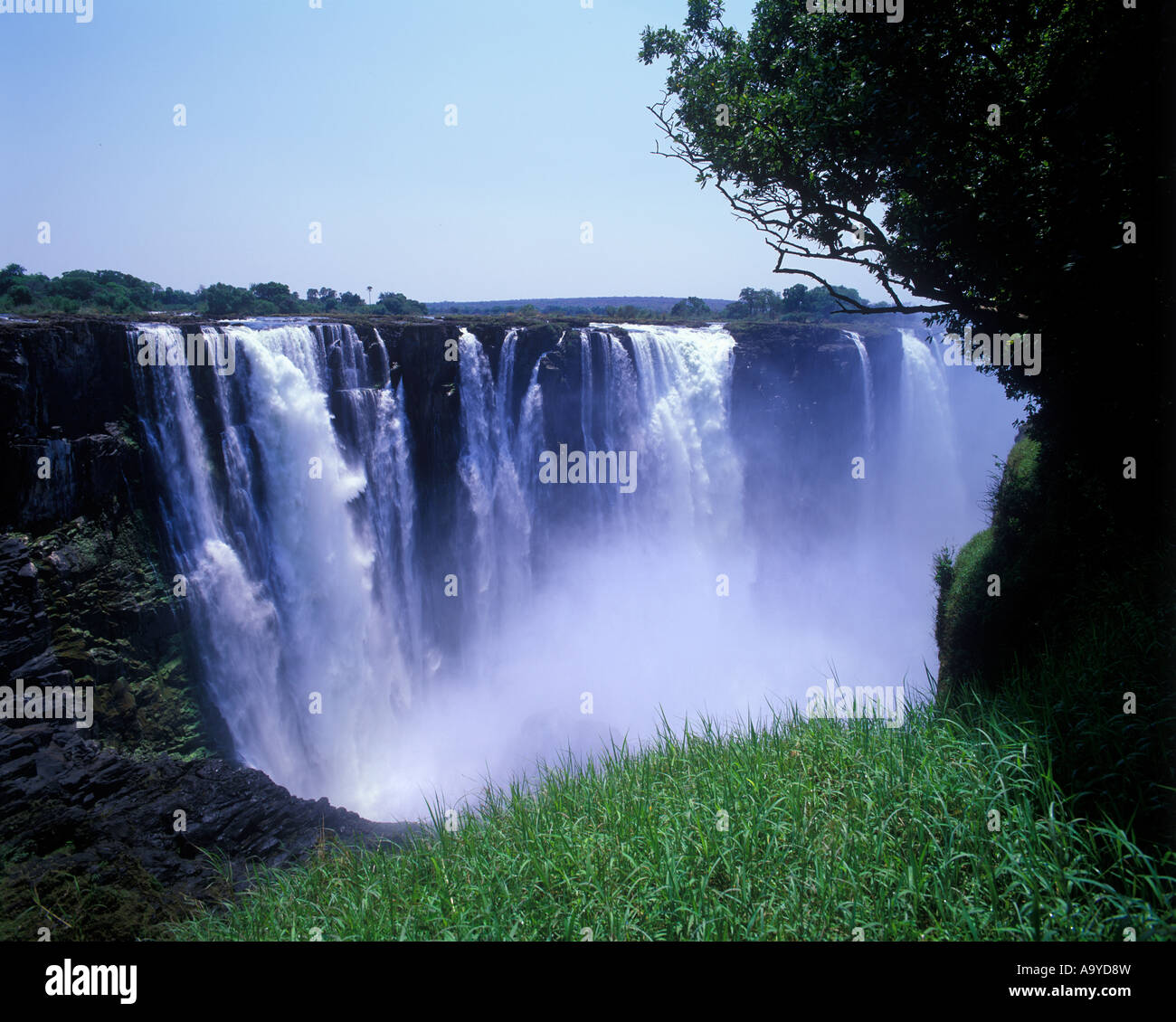 MAIN WATERFALLS VICTORIA FALLS ZIMBABWE Stock Photo - Alamy