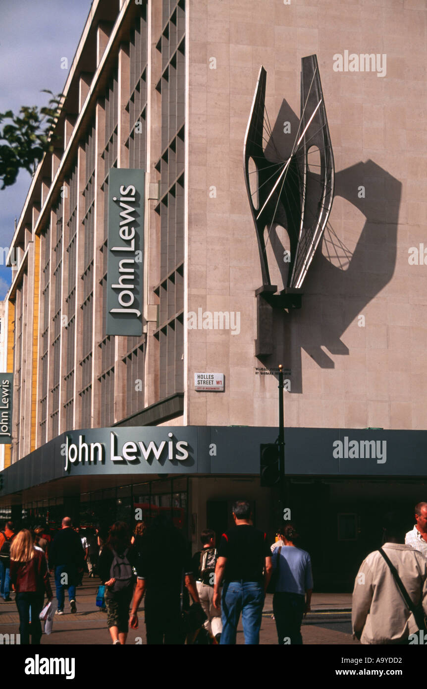 The Barbara Hepworth sculpture A Winged Figure on the side of John ...