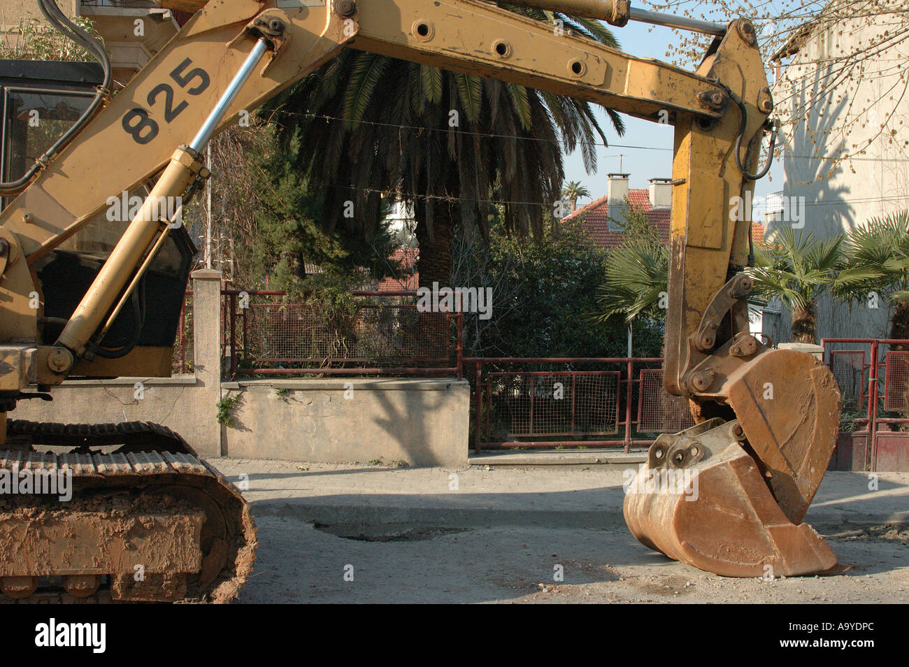 Digging machine on Heybeliada, Princes islands, Turkey Stock Photo - Alamy