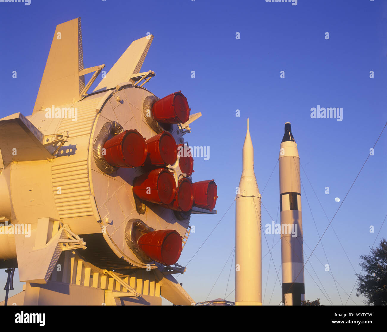 SATURN 1B BOOSTER ARRAY AT ROCKET GARDEN KENNEDY SPACE CENTER VISITOR ...
