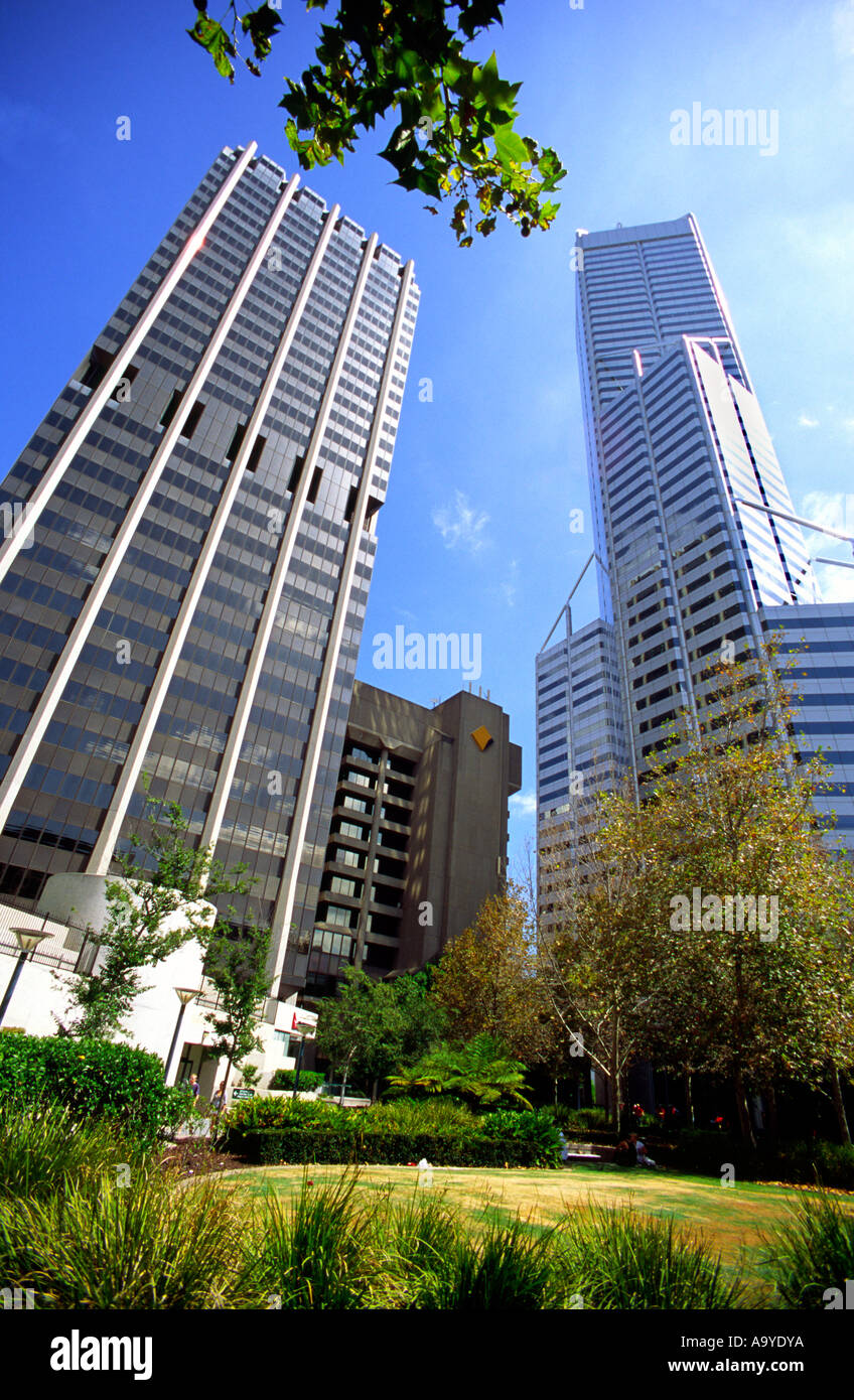 Perth City Centre Skyline W.A State of Western Australia Stock Photo ...