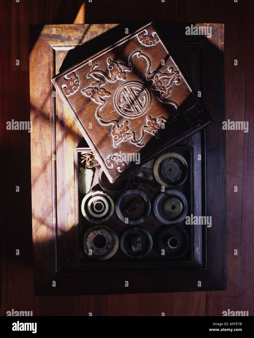 ANTIQUE CHINESE JADE Stock Photo - Alamy