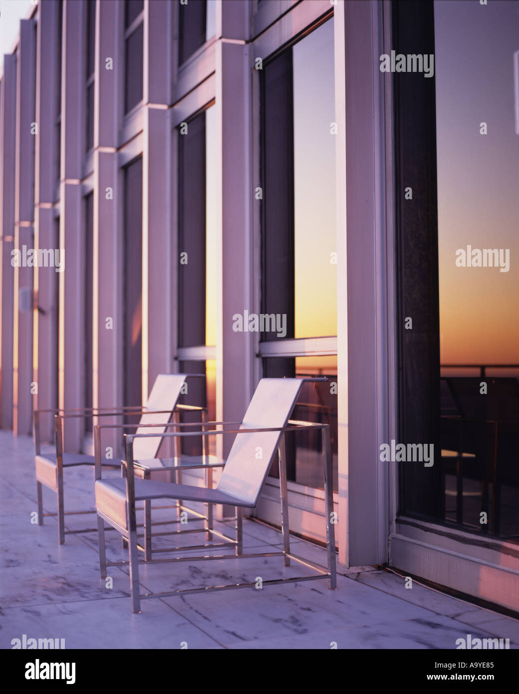 WINDOWS WITH CHAIRS Stock Photo - Alamy