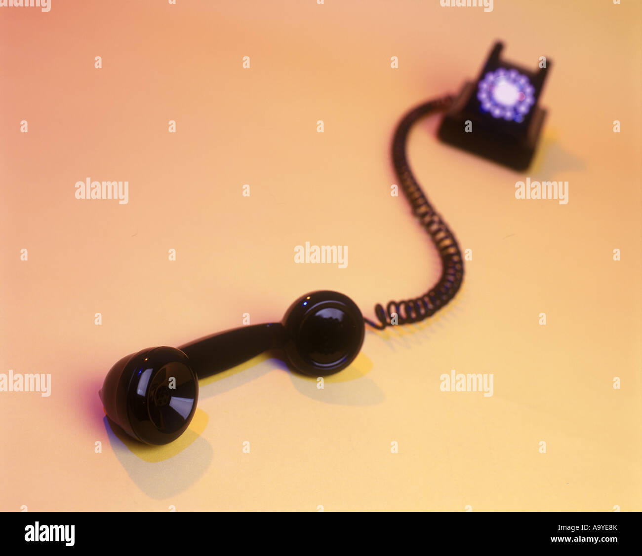 TRADITIONAL BLACK TELEPHONE Stock Photo - Alamy