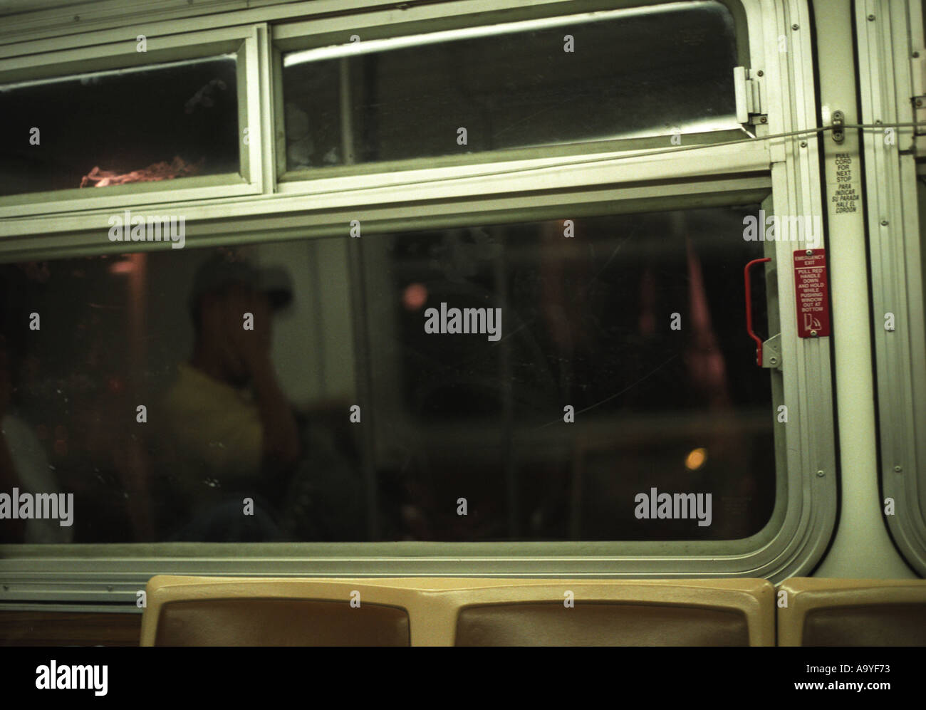 window at night with reflection of person Stock Photo - Alamy