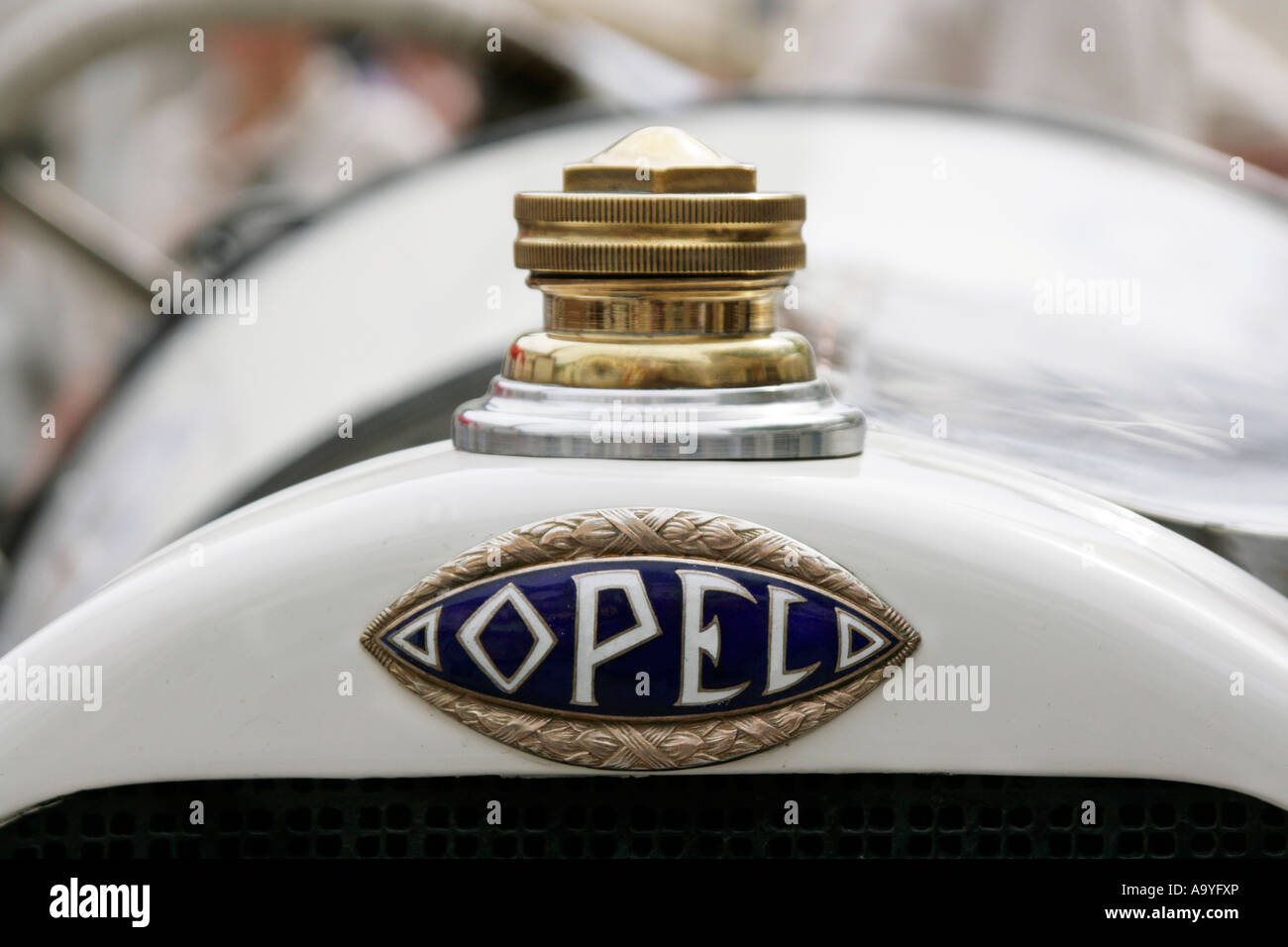 Radiator Emblem On Vintage Car High Resolution Stock Photography and ...