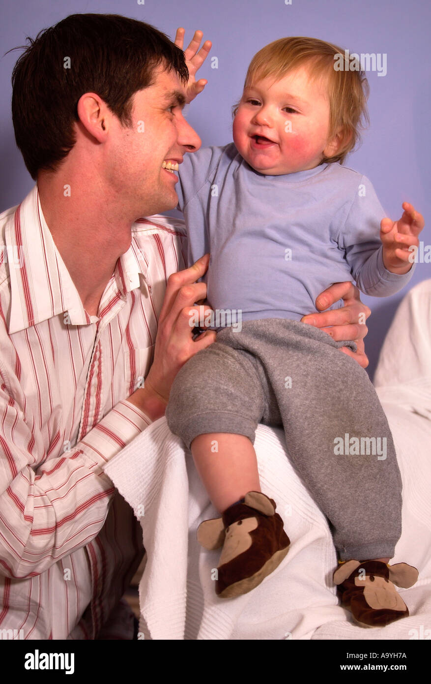 A FATHER WITH HIS CHILD Stock Photo - Alamy