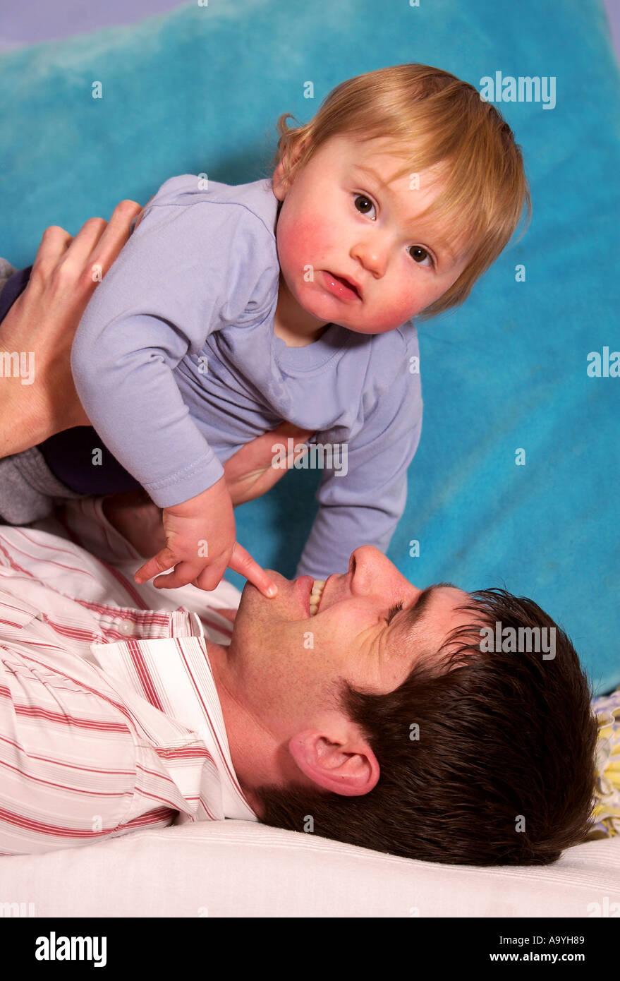 A FATHER WITH HIS CHILD Stock Photo - Alamy