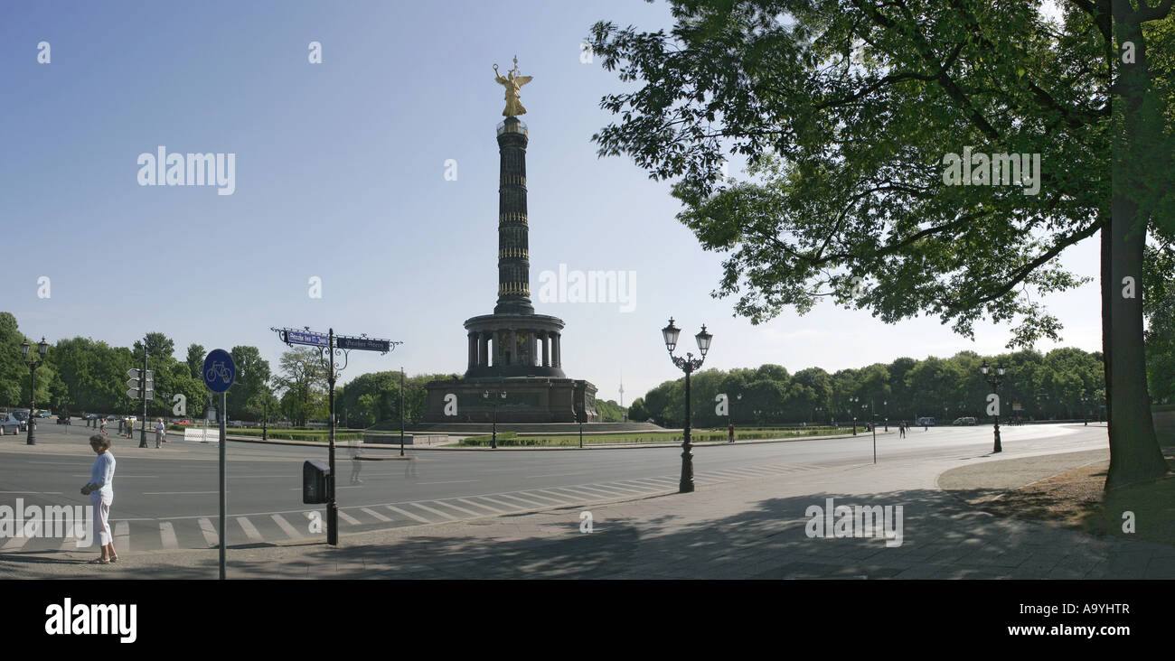 Panoramashot of the Large star (Grosser Stern) / victory column, Berlin ...