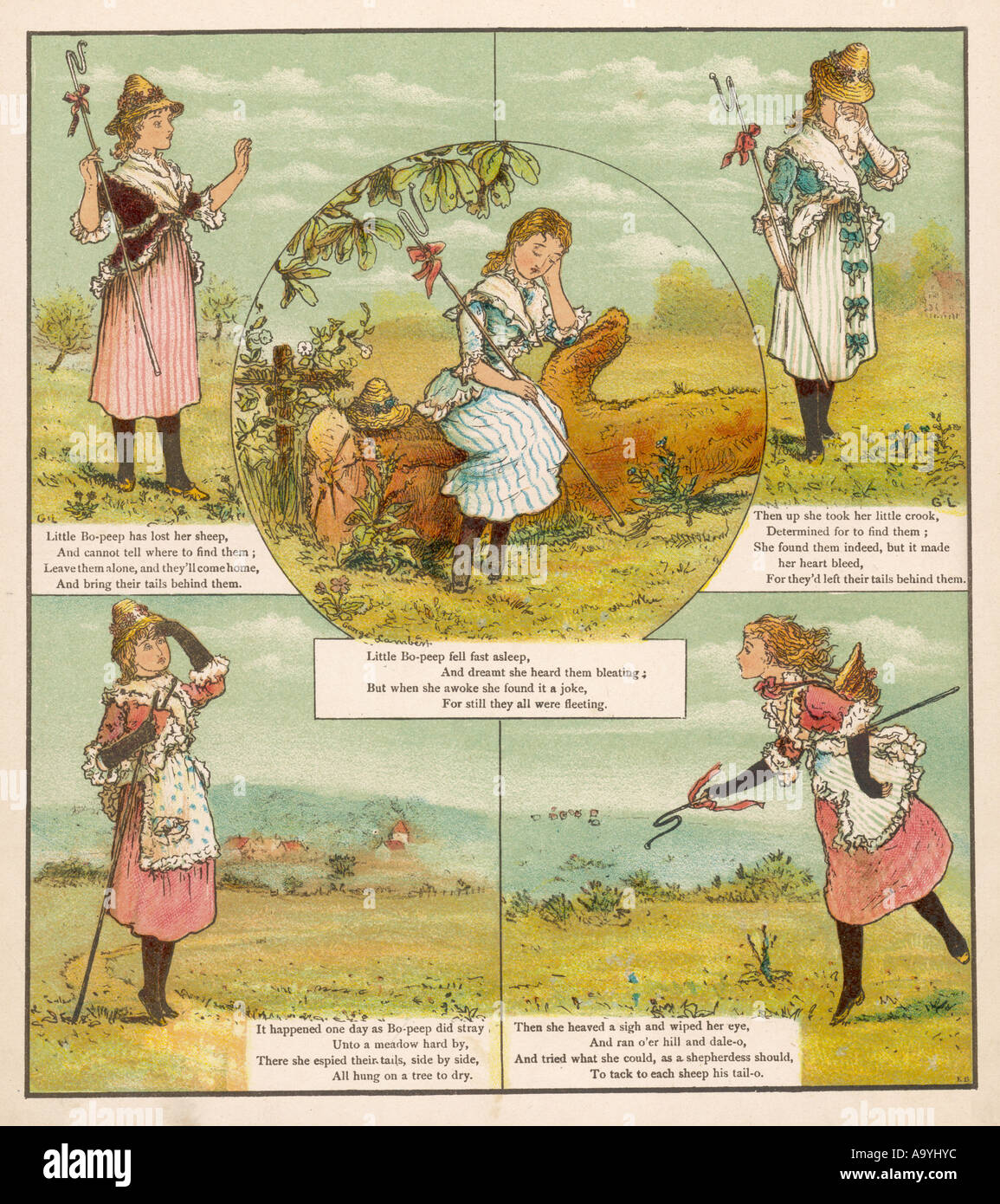 Little Bo Peep Stock Photo - Alamy