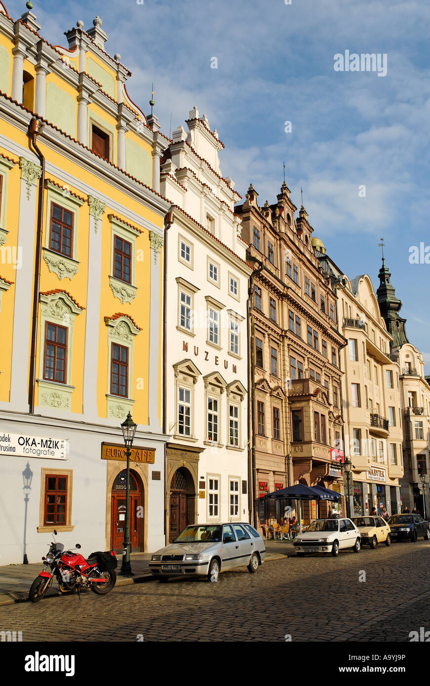 Historic old town of Pilsen, Plzen, west Bohemia, Czech Republic Stock ...