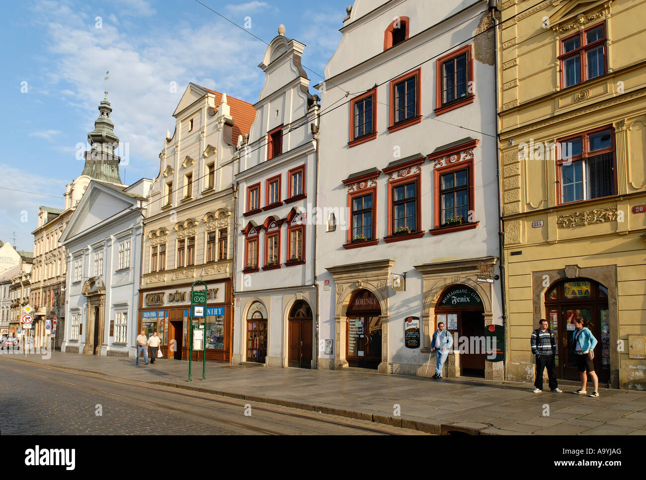 Historic old town of Pilsen, Plzen, west Bohemia, Czech Republic Stock ...