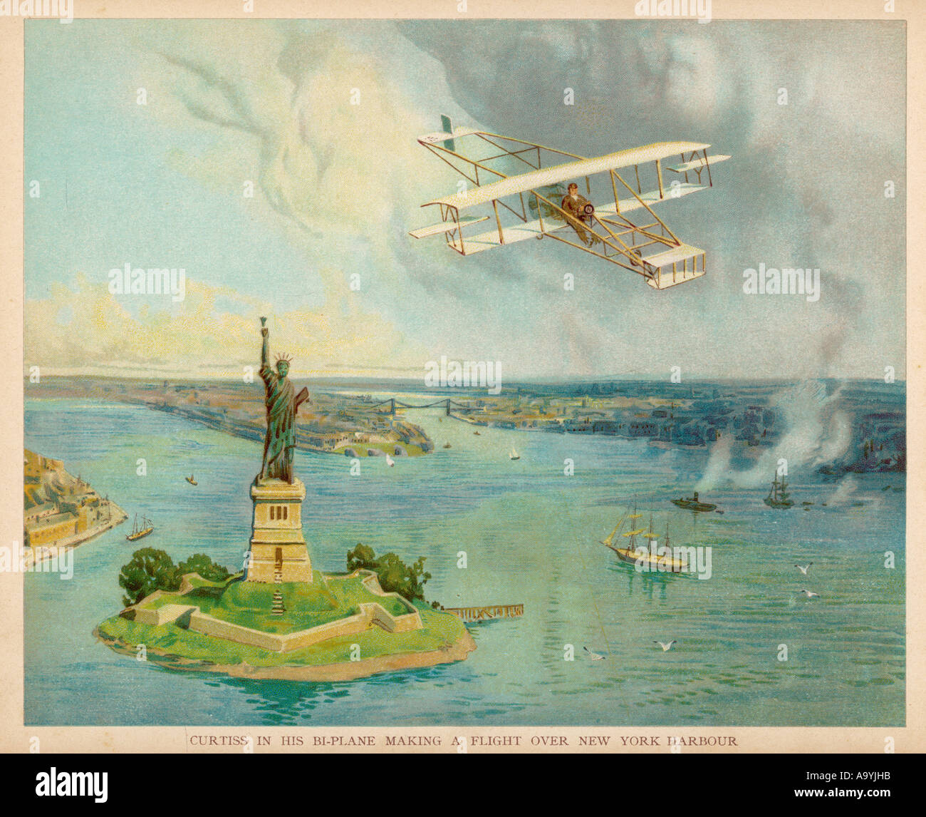 Curtiss biplane hi-res stock photography and images - Alamy