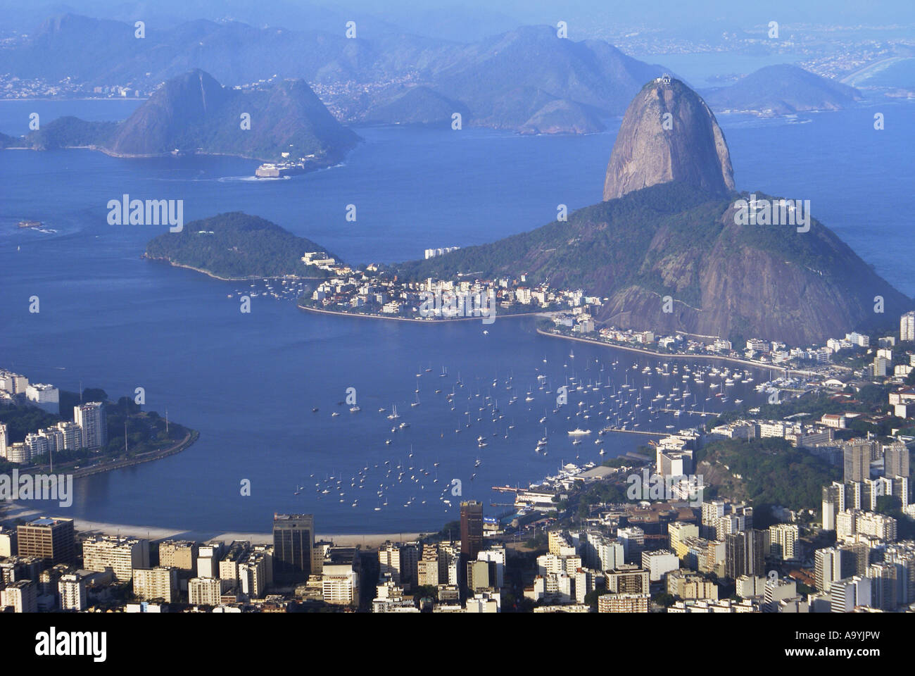 Rio de Janeiro downtown and Sugarloaf Mountain, Brazil Stock Photo - Alamy