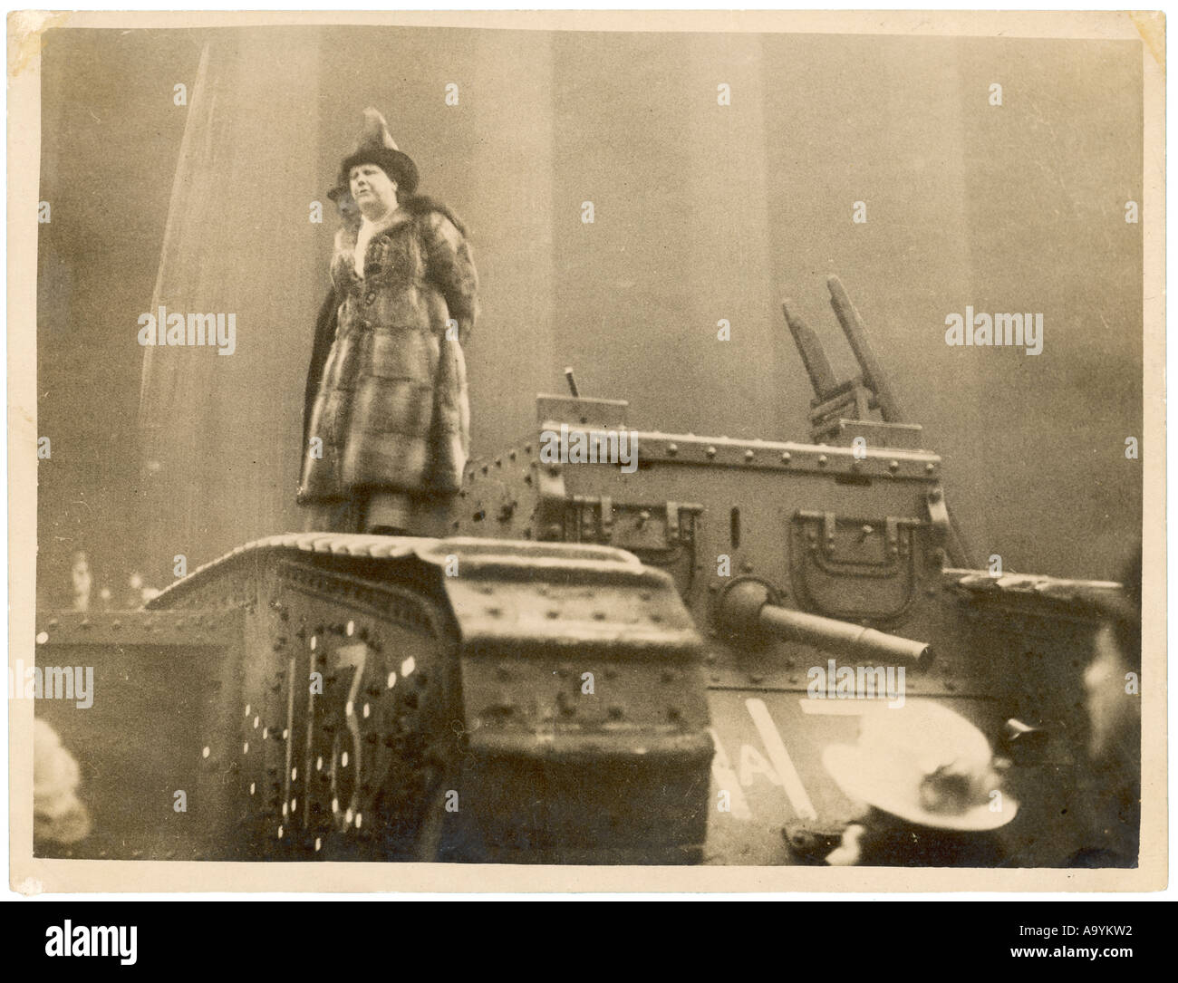 Flora Drummond Tank Stock Photo - Alamy