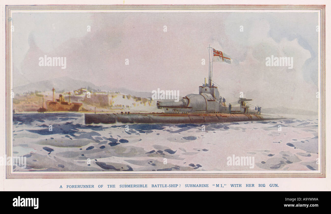 British M.1 Submarine Stock Photo - Alamy