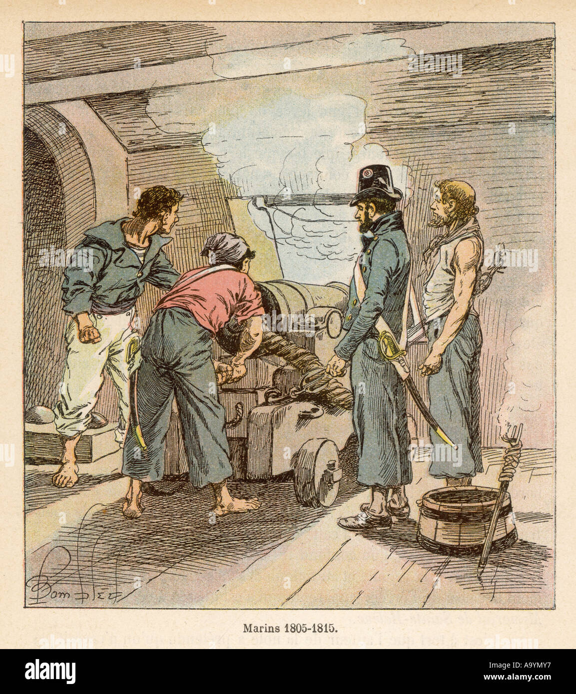 French Sailors Nap. Era Stock Photo - Alamy