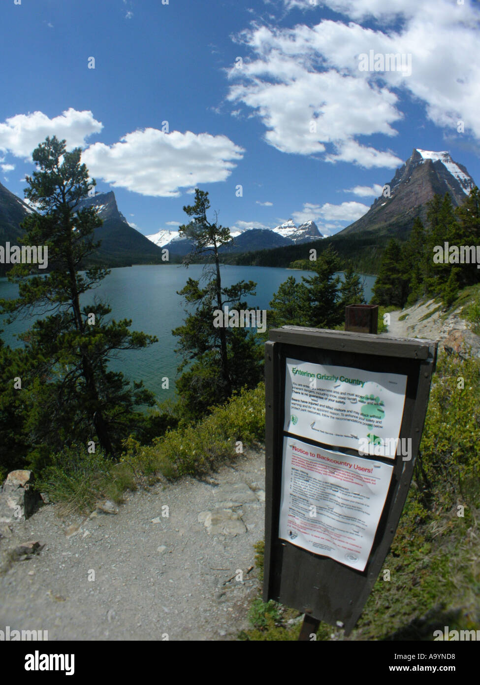 Grizzly Country Warning Sign Stock Photo - Alamy