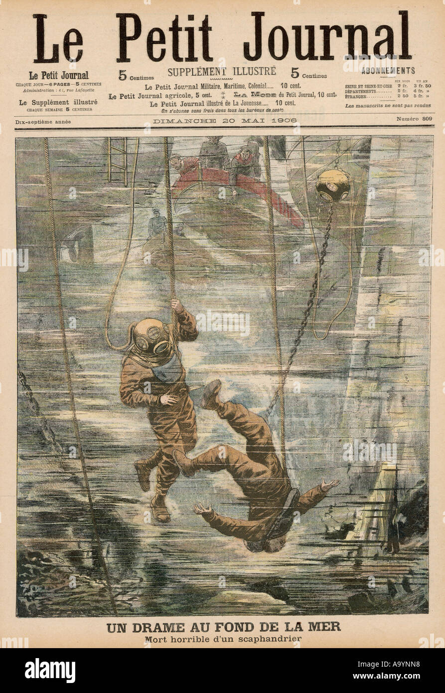 Diver Loses Helmet Stock Photo - Alamy