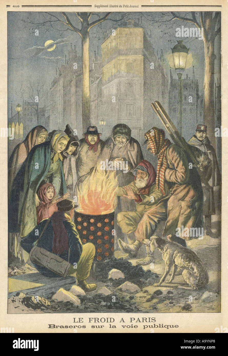 Paris poverty in the street hi-res stock photography and images - Alamy