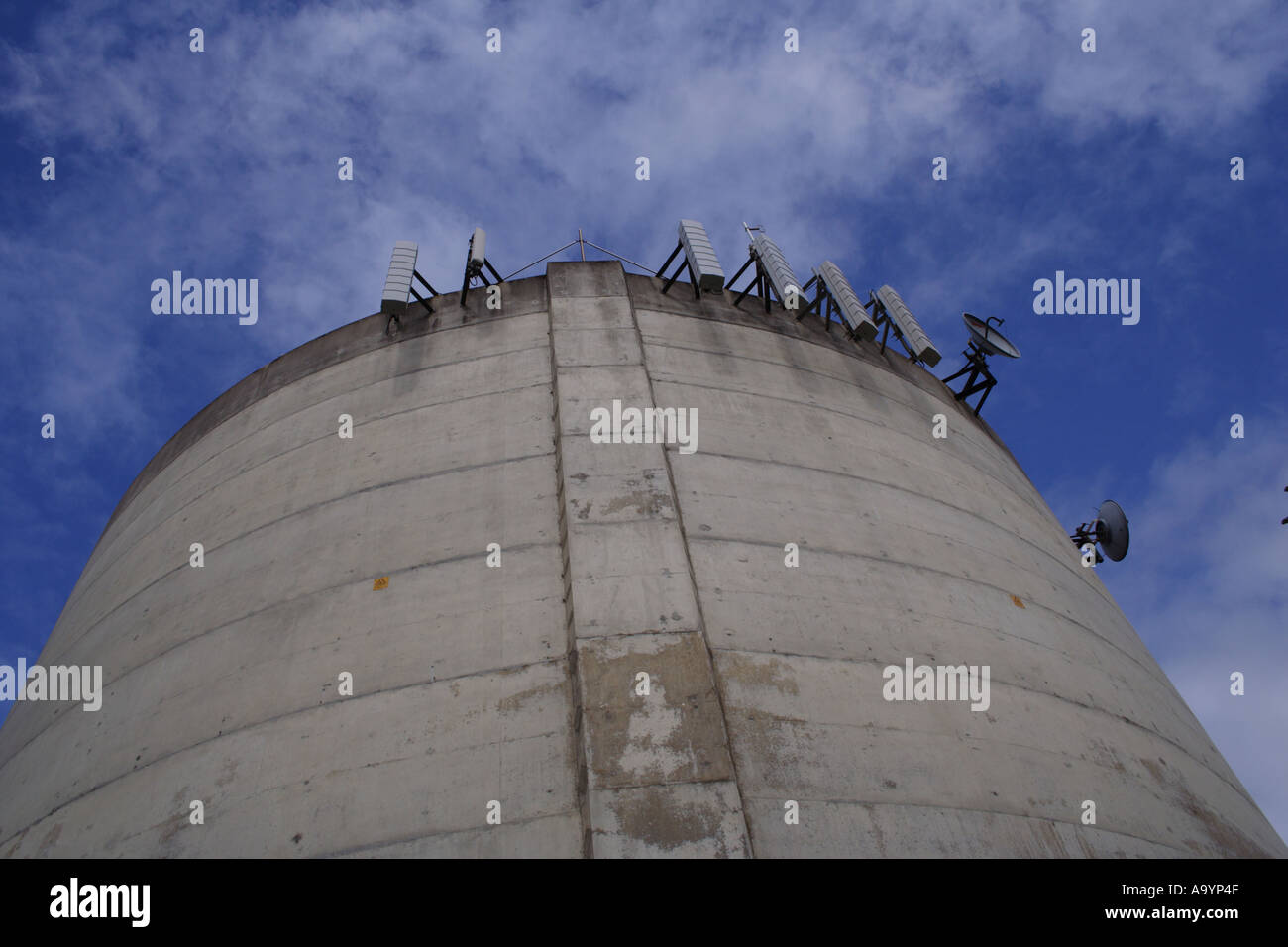 LOOKING UP AT A WATER TOWER SUNSHINE COAST QUEENSLAND AUSTRALIA ...