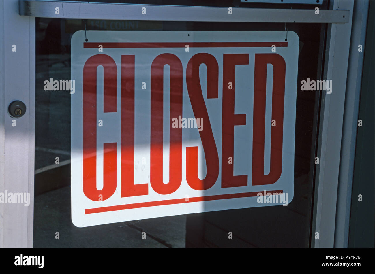 "Closed sign, USA Stock Photo - Alamy