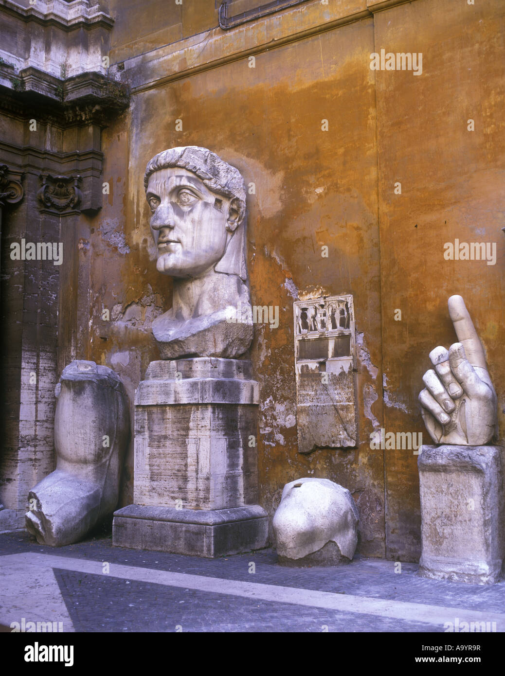 FRAGMENTS OF CONSTANTINE II STATUE MUSEO CAPITOLINI CAMPIDOGLIO ROME ...