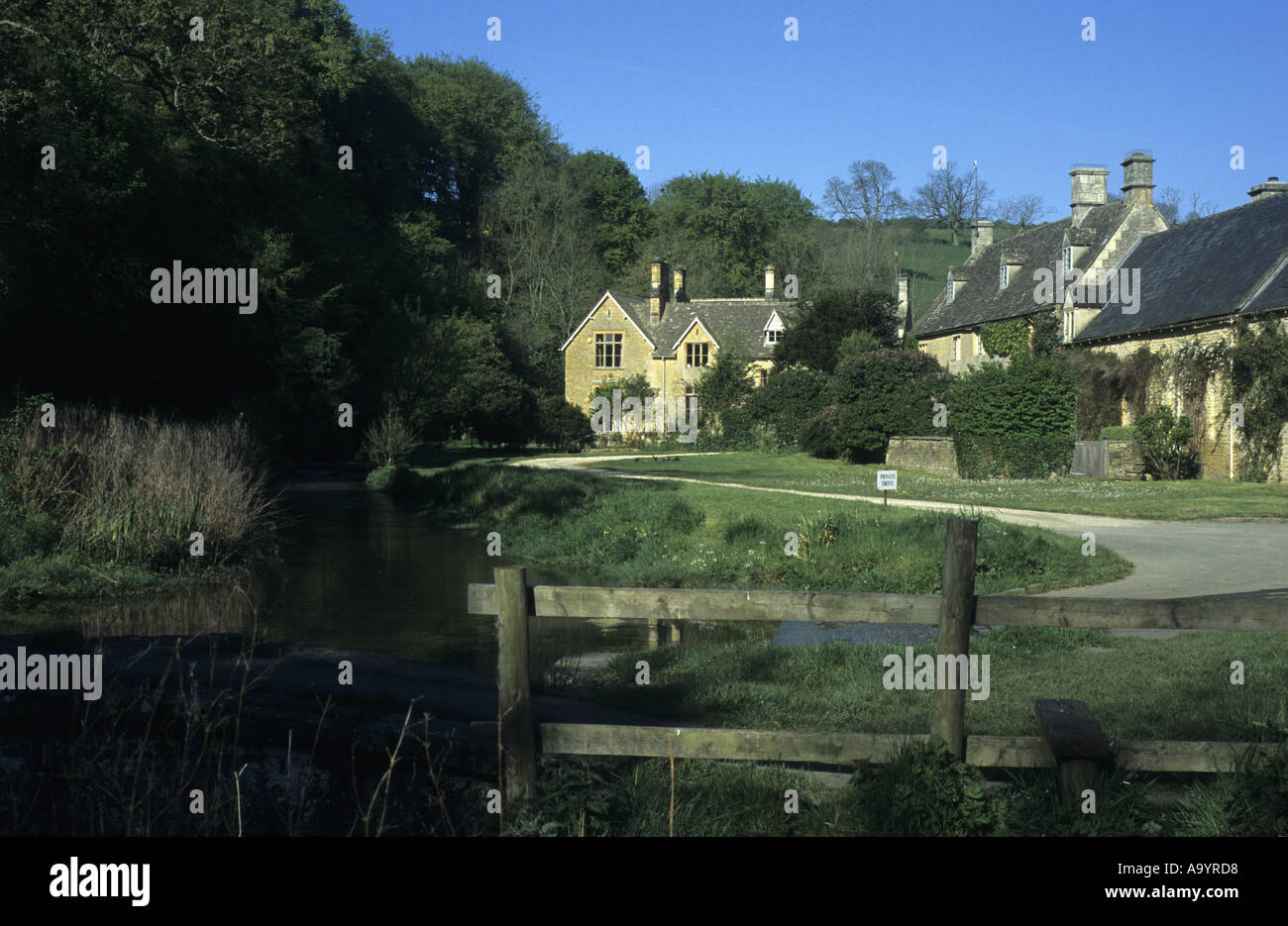 Upper Slaughter, Gloucestershire, England, UK Stock Photo - Alamy