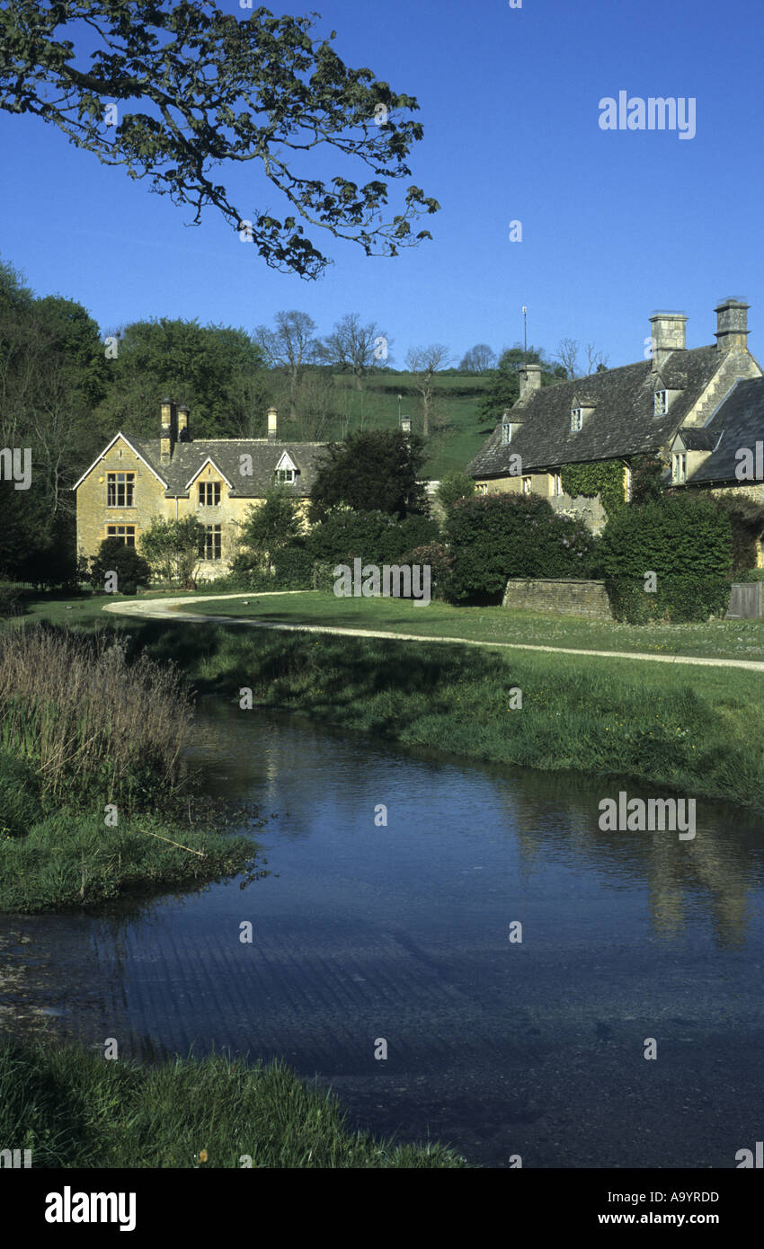 Upper Slaughter, Gloucestershire, England, UK Stock Photo - Alamy
