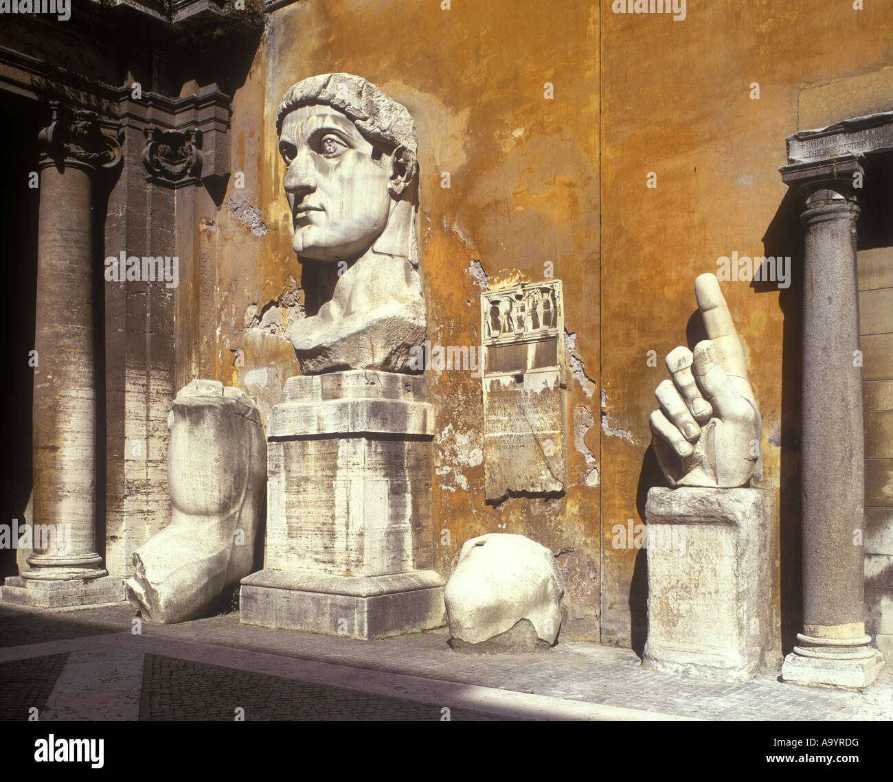 FRAGMENTS OF CONSTANTINE II STATUE MUSEO CAPITOLINI CAMPIDOGLIO ROME ...