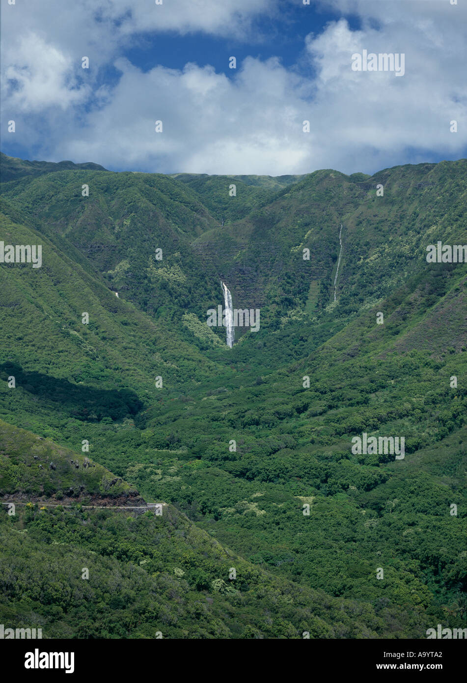Halawa valley falls hi-res stock photography and images - Alamy