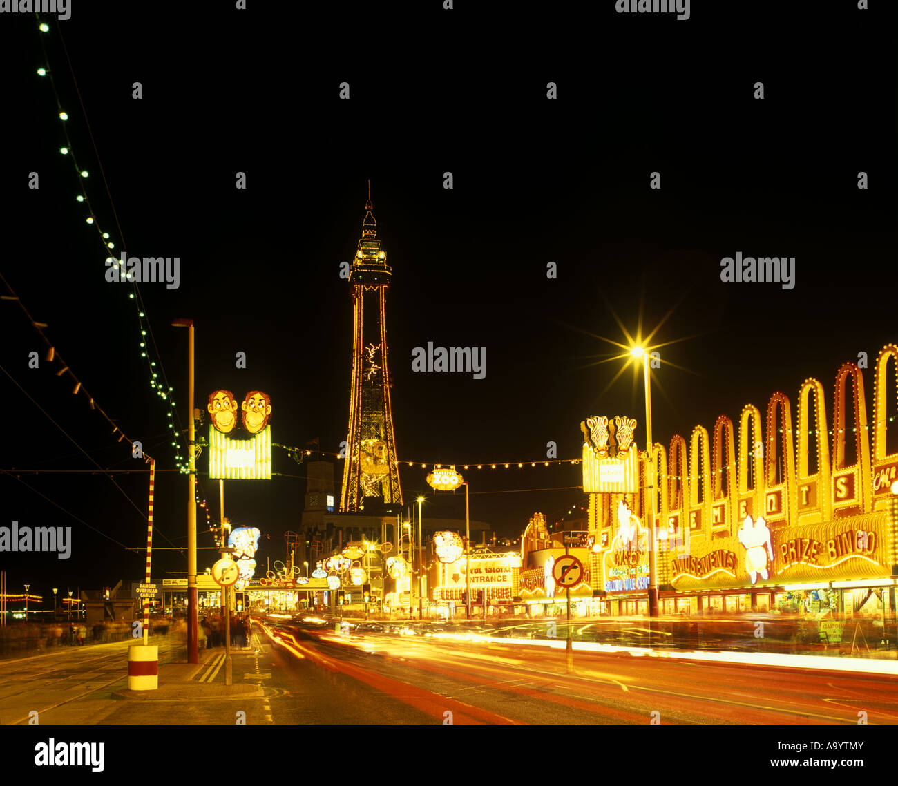 SEAFRONT TOWER BLACKPOOL LANCASHIRE ENGLAND UK Stock Photo - Alamy