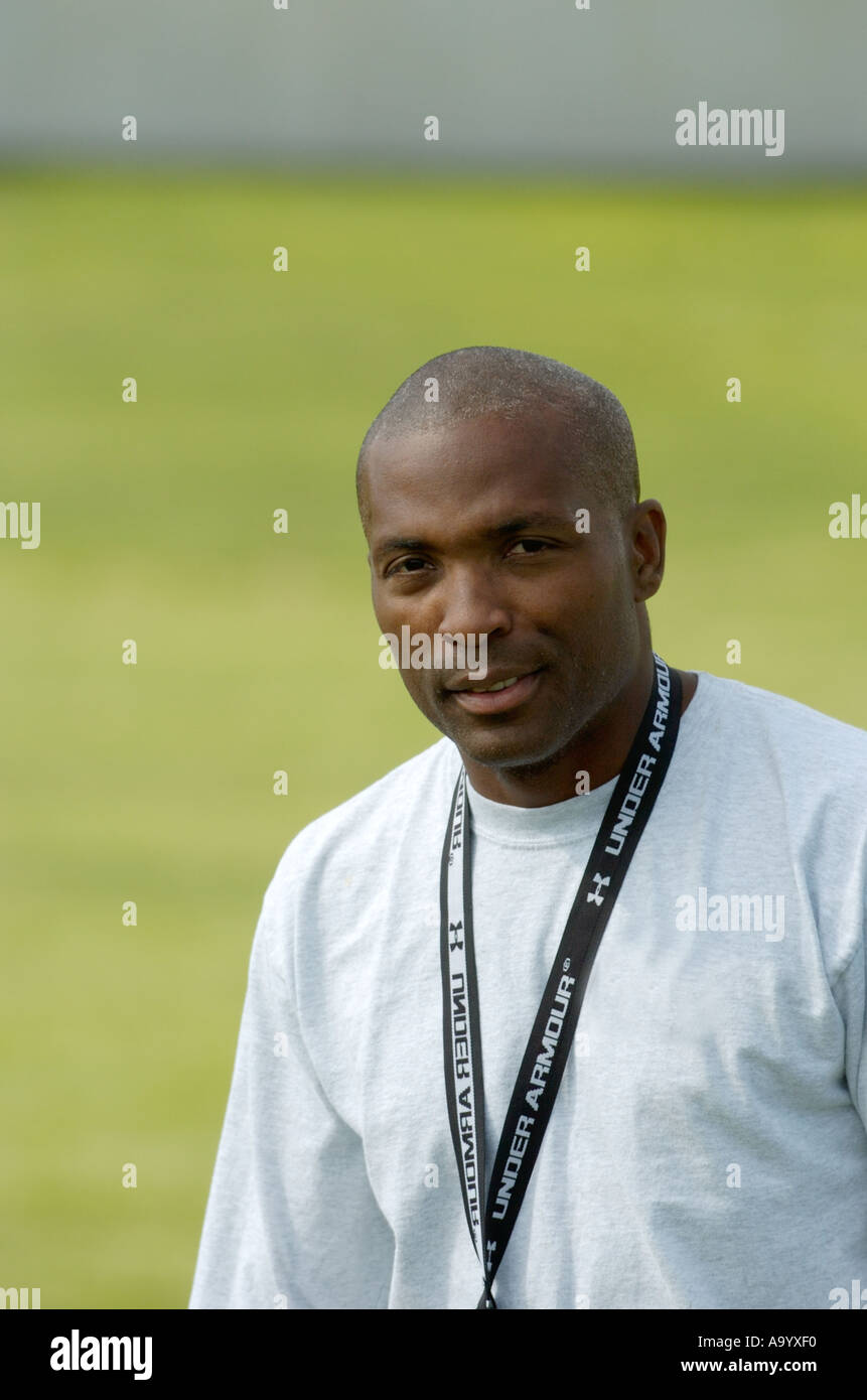 Football coach looking stern Stock Photo - Alamy