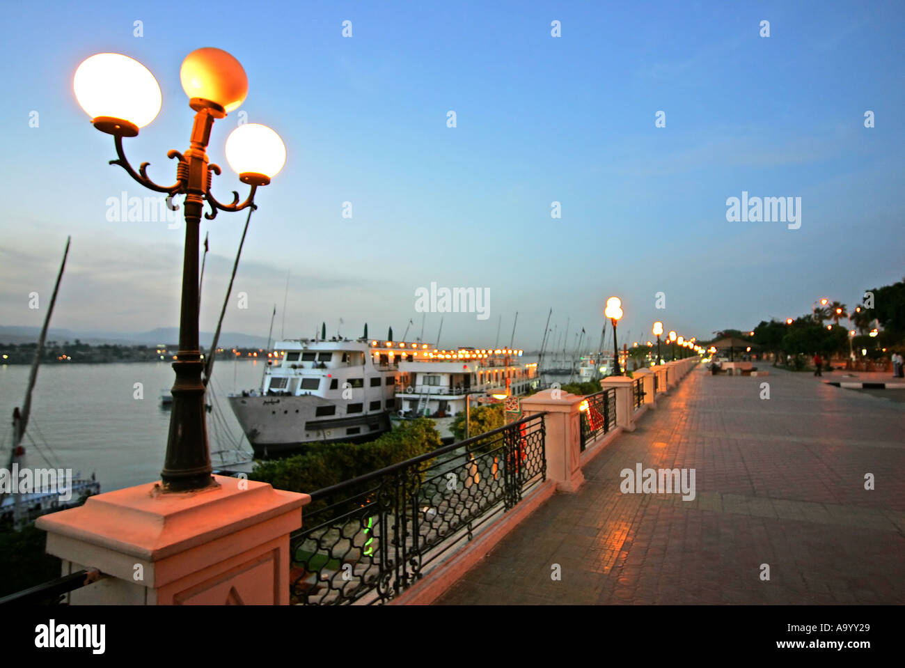 Nile promenade in luxor hi-res stock photography and images - Alamy