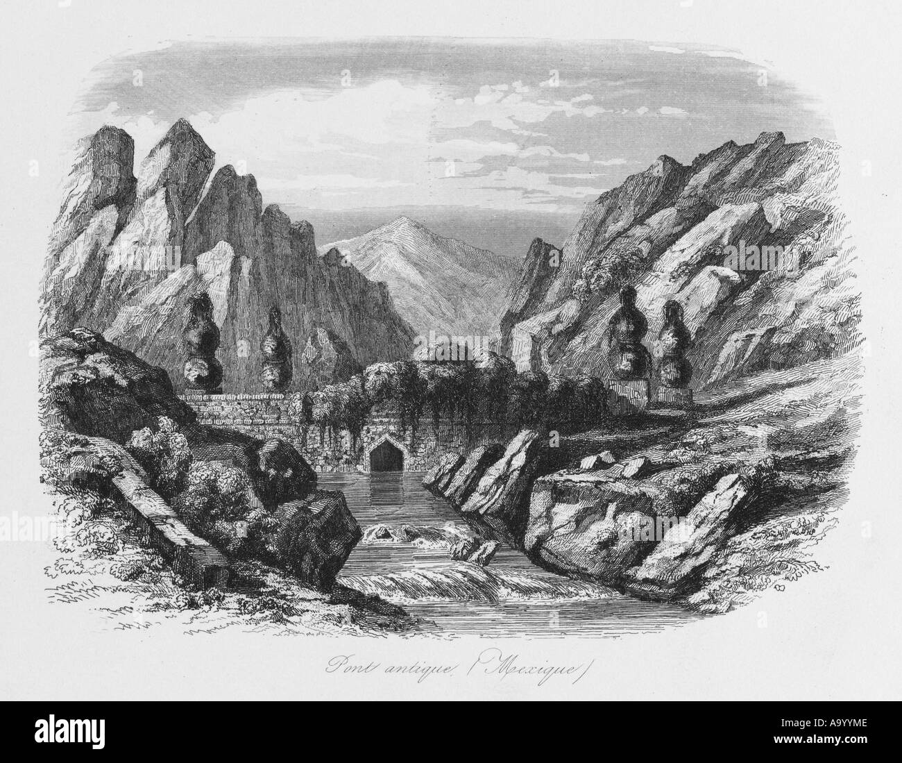 Ancient Mexican Bridge Stock Photo - Alamy