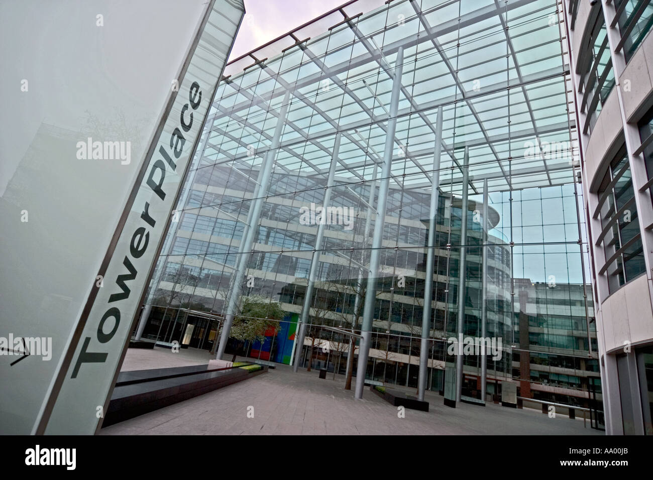Tower Place on the North bank of the River Thames home to Marsh ...