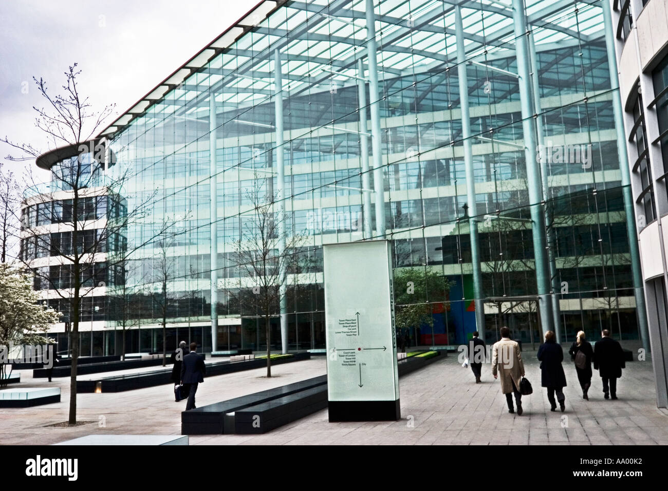 Tower Place on the North bank of the River Thames home to Marsh ...