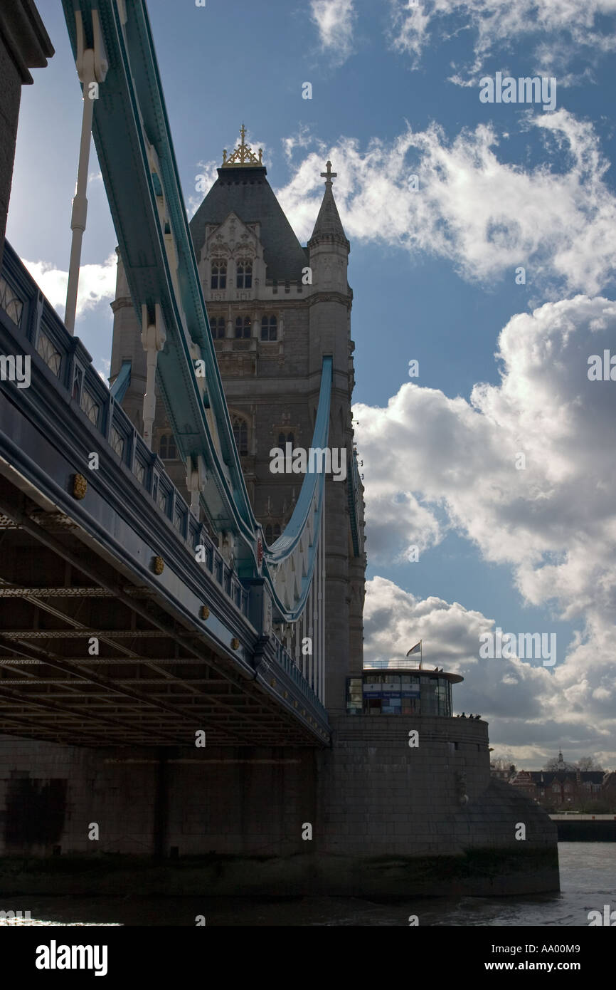Tower Bridge one of London s top tourist attractions viewed from north ...