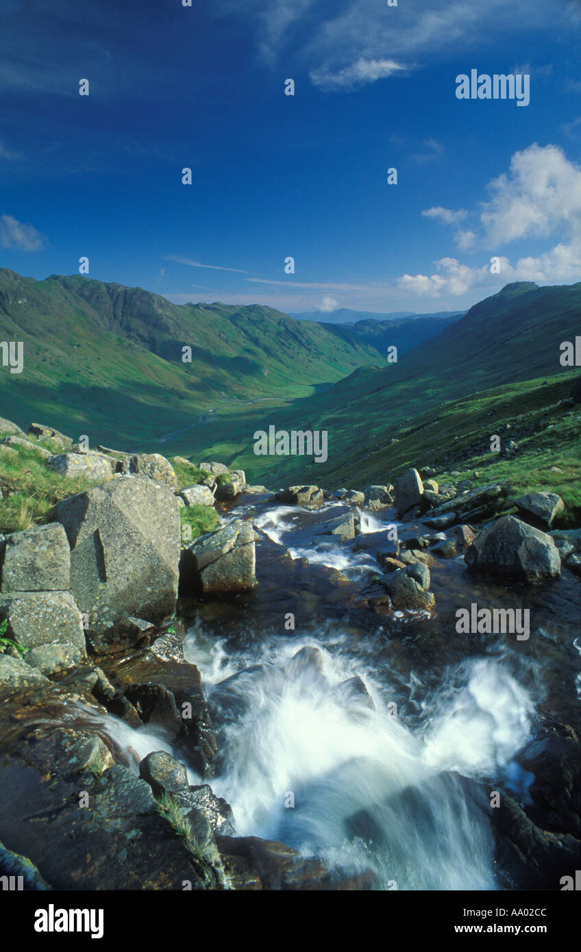 Stake Beck and Langstrath Cambria England UK Stock Photo - Alamy