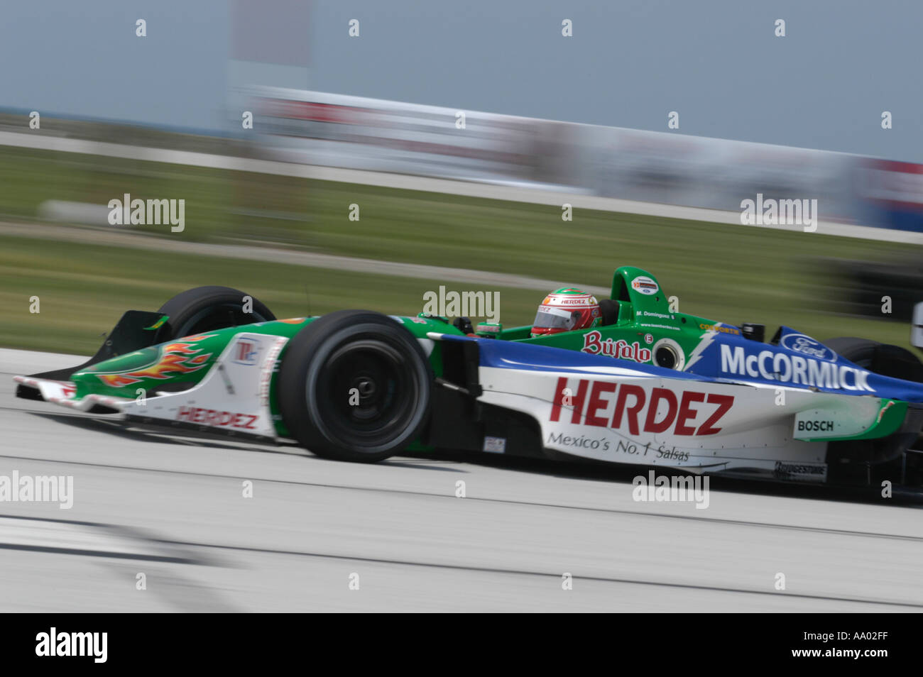 Mario Dominguez races at the Cleveland Grand Prix 2003 Stock Photo - Alamy