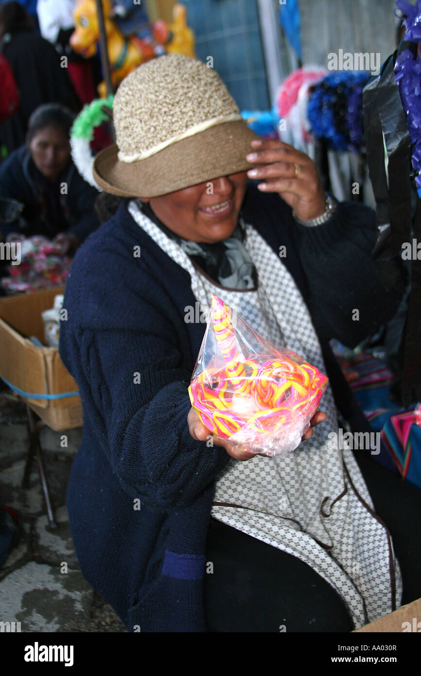 A woman selling colourful candies specially made for decorating the ...