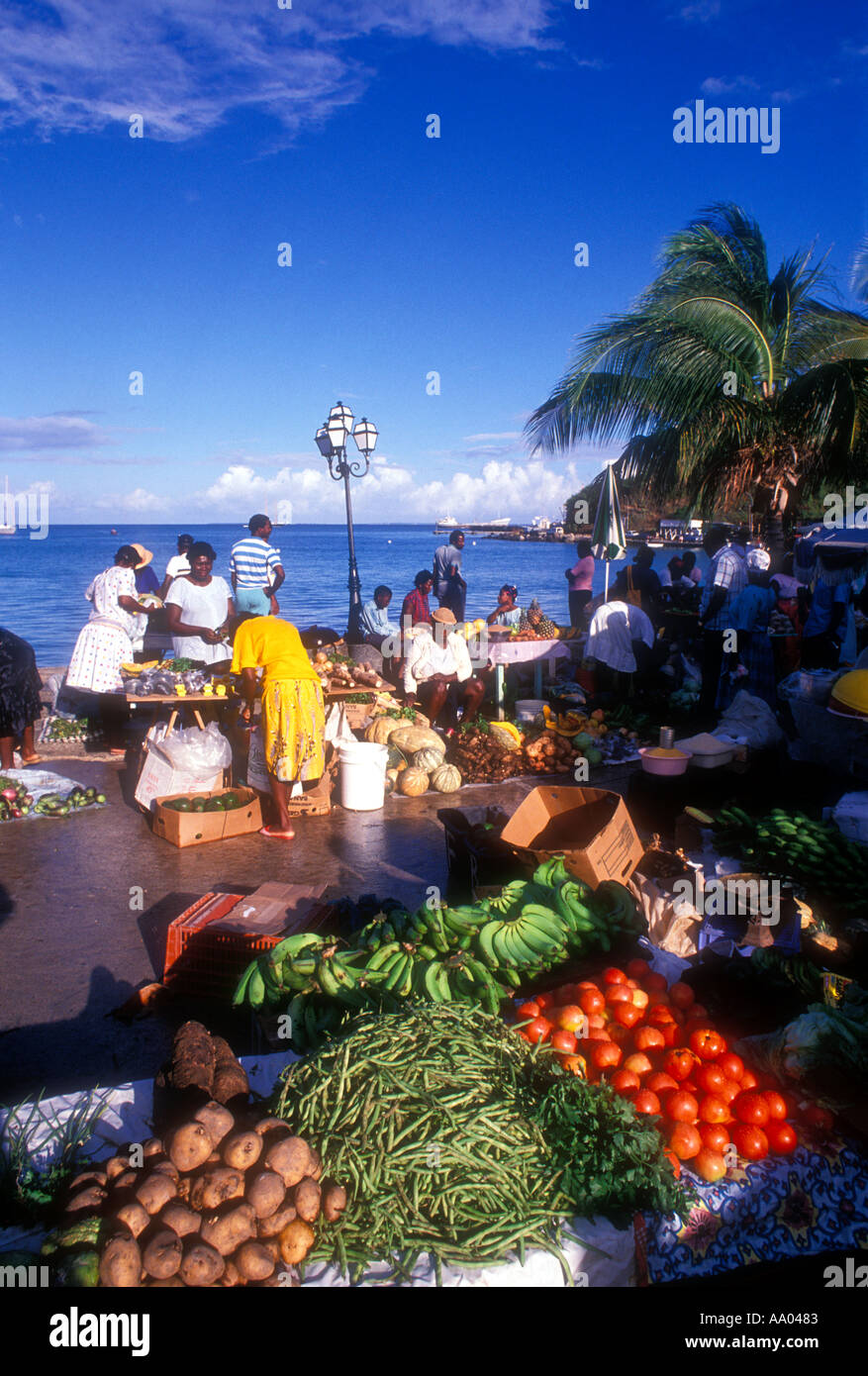 Marigot market st martin hi-res stock photography and images - Alamy