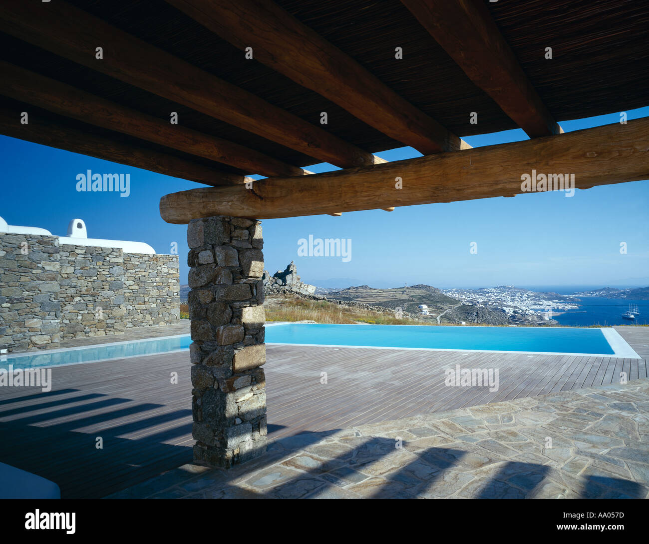 Kazanzmakis House, Mykonos, Greece. Architect: Javier Barba Stock Photo ...