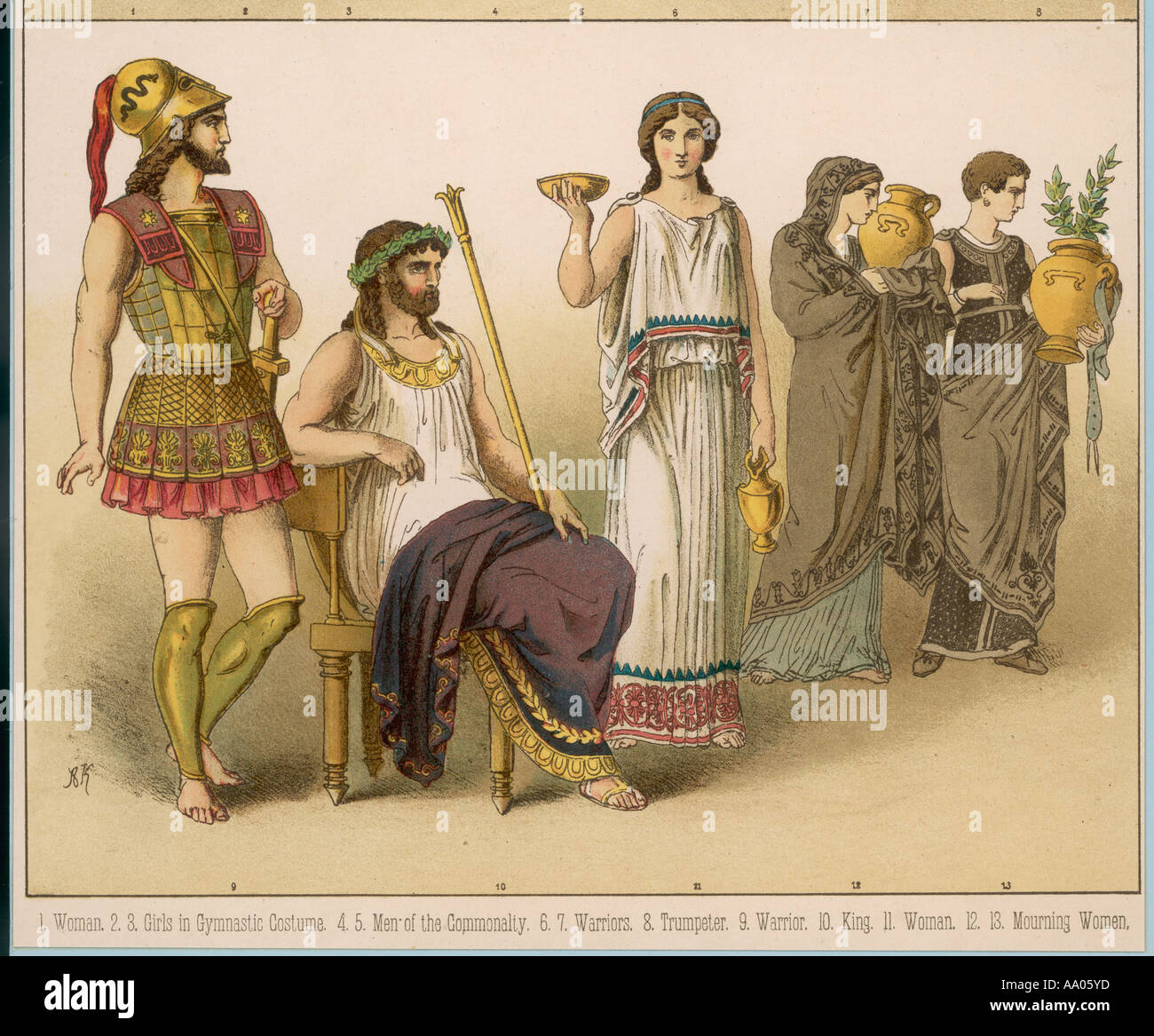 Greek Costume C.500 Bc Stock Photo - Alamy
