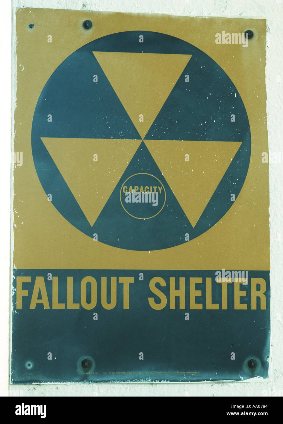 fallout shelter sign on government building during Cuban missile crisis ...