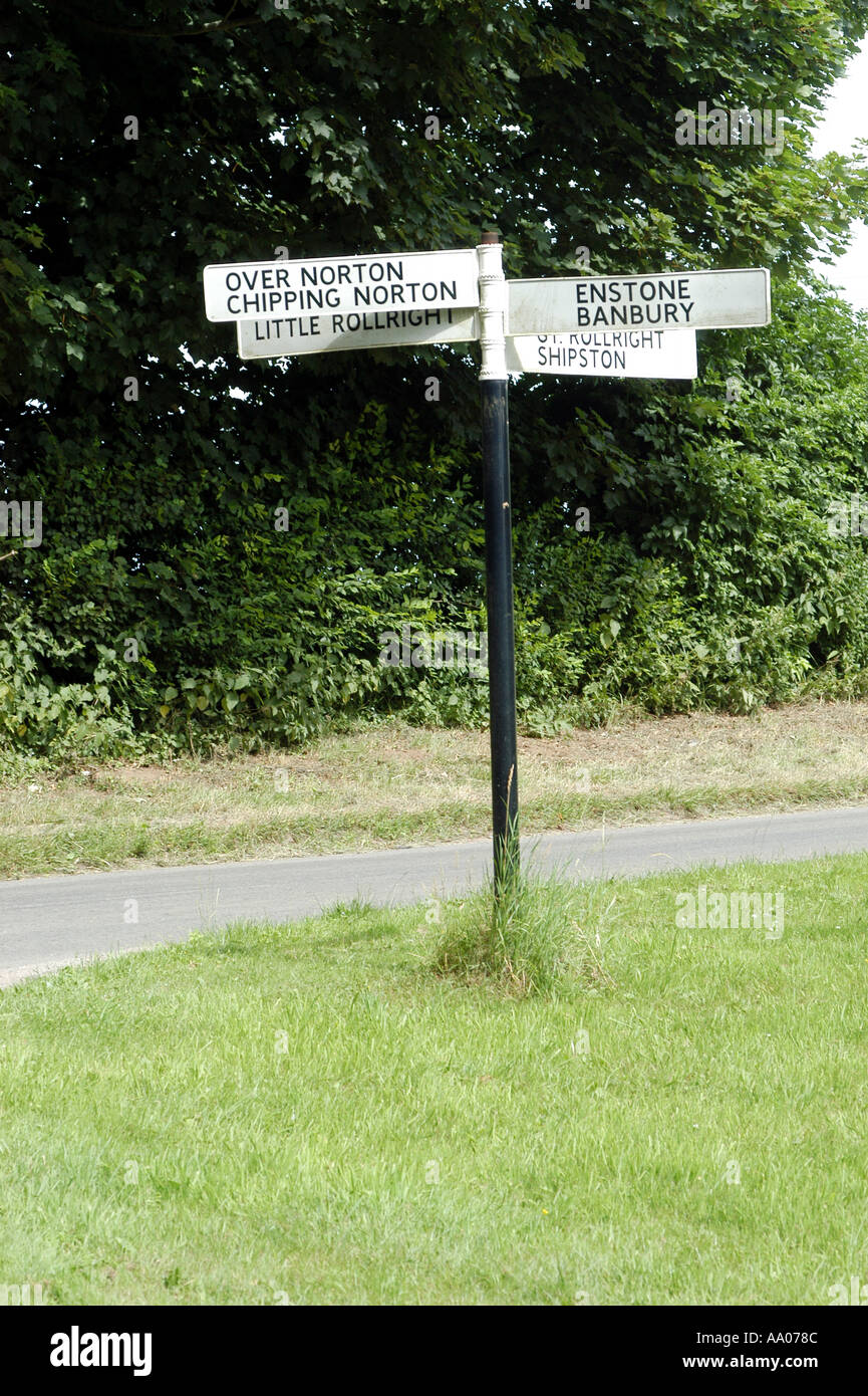 Old direction sign post Stock Photo - Alamy