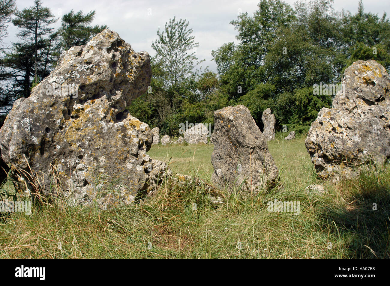 The Rollright Stones Stock Photo - Alamy